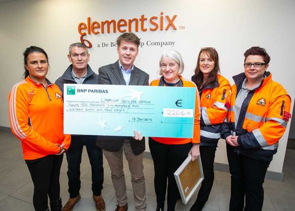 Element Six raises €22,616 for Limerick Suicide Watch - The Clare Herald