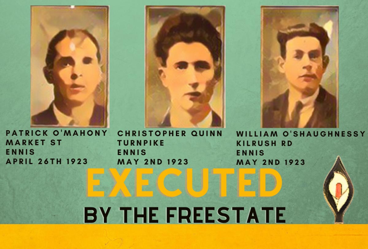 Plaque to be unveiled for centenary of executed IRA men - The Clare Herald