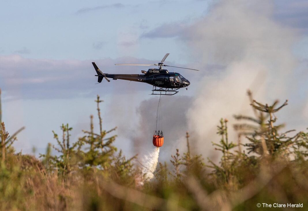 Fire crews deal with major gorse and forestry fire in Clare - The Clare ...